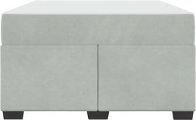 Rám postele s matrací Světle šedá 120 x 200 cm textil 3399284
