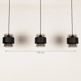 Závěsné svítidlo Retro 70er Line 110 Black