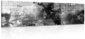 Obraz moderní mediální malba v černobílém provedení Varianta: 120x40