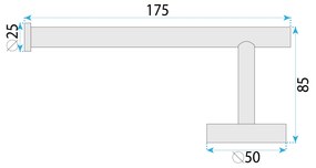 Držák na toaletní papír REA MODERN 6611 nikl kartáčovaný