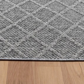 Ayyildiz, Kusový koberec Patara 4953 Grey – na ven i na doma, 80x250, šedá, chodba / předsíň