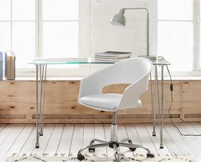 Pracovní stůl se skleněnou deskou 60x120 cm Rondo – Bizzotto