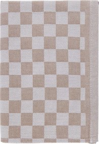 CHECKER STYLE Utěrka - sv. hnědá