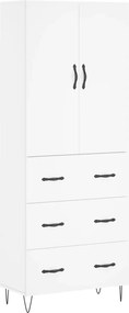 Skříň highboard bílá 69,5 x 34 x 180 cm kompozitní dřevo 3198081