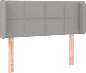 Čelo postele typu ušák světle šedé 93x16x78/88 cm textil 3118750