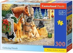 Castorland 030255 Setkání přátel ve stáji / 300 dílků / od 8 let