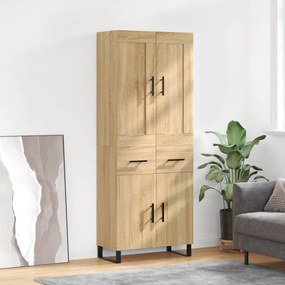 Skříň highboard dub sonoma 69,5 x 34 x 180 cm kompozitní dřevo 3199900