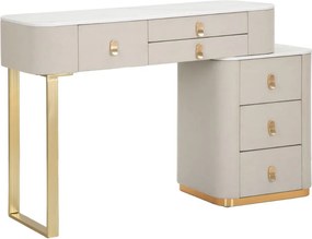 Designový toaletní stolek Ondelette 120 cm krémový