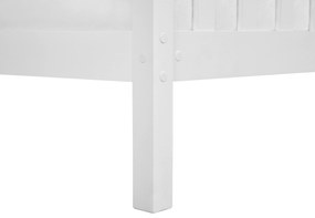 Dřevěná postel 180 x 200 cm bílá GIVERNY Beliani