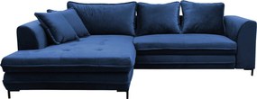XXXLutz ROHOVÁ SEDAČKA, textil, královská modrá Livetastic - Sedací soupravy - 001574004314