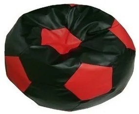 Sedací vak černo červená fotbalový míč