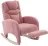 Aosom Houpací křeslo Relax s područkami, čalouněné a ergonomické, do obývacího pokoje a ložnice, 66x96-125,5x99 cm, tmavě šedé