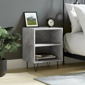 Noční stolek betonově šedý 40 x 30 x 50 cm kompozitní dřevo - Default Title