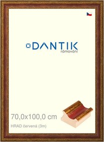 DANTIK rámeček 70x100 | HRAD červená (Plexi Čiré)