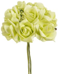 růže pěnová 7 cm (8 ks) - zelená světlá