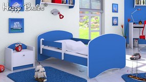 Dětská postel bez obrázku 180 x 90 cm modrá
