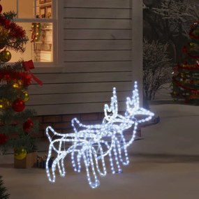 Vánoční sobi 2 ks se studenými bílými LED 60 x 30 x 60 cm,  3154315 HangarStore.cz