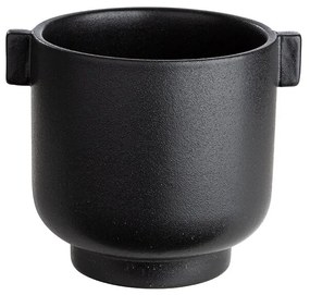 Květináč s úchyty black Ø 14 cm