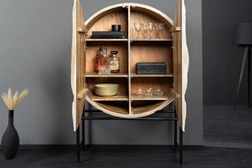 Designová vysoká komoda Hergus 140 cm bílé mango