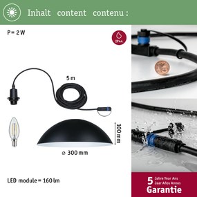 Paulmann 93103 Plug&Shine Mapalo, závěsné svítidlo 1xE14, průměr 30cm, IP44