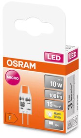 OSRAM PIN Micro LED žárovka G4 1W 100lm 2 700K