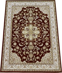 BE Koberec Shahrazad 4800 RED - červený béžový obdélníkový Rozměr: 60x100 cm