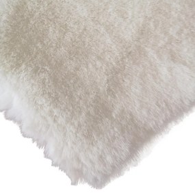Tribeca Design Kusový kruhový koberec Faux Fur White Rozměry: 120x120 cm