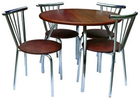 Jídelní stůl TWISTER (bez židlí) Metpol 80 Barva: cerna