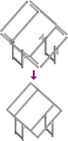 vidaXL Stojan palivové dřevo Ocel válcovaná za studena [864281] Barva: Bílá