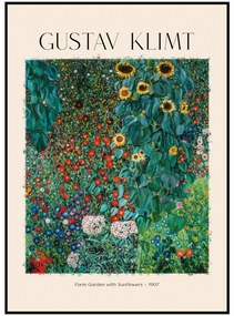 Gustav Klimt - Zahrada se slunečnicemi 40 x 50 cm