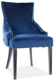 Jídelní židle George Velvet modrá