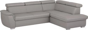 XXXLutz SEDACÍ SOUPRAVA, kůže, textil, platinová Celina Home - Sedací soupravy - 002951001203