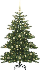 Umělý Skládací Vánoční Strom Zelená 150 cm PVC a ocel 3397657