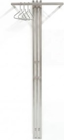 Ocelový nástěnný věšák ve stříbrné barvě 65 cm Senza – Spinder Design
