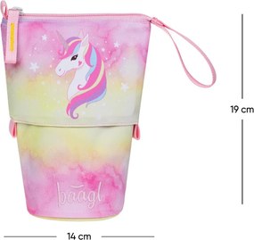 BAAGL Školní penál Pastelkovník Rainbow Unicorn GRS