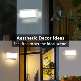 Brilagi - LED Stm ven nástěnné svít BRICKY 1xE27/6W/230V 2700-6500K IP54 bílá