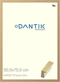 DANTIK rámeček 50x70 | KASSETTE jasan (Plexi Čiré)