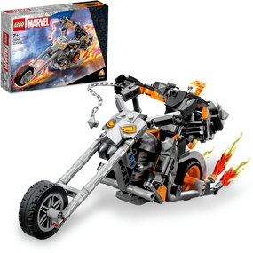 Lego stavebnice lego marvel 76245 robotický oblek a motorka ghost ridera