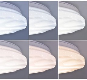 Solight LED stropní světlo Wave, 60W, 4200lm, stmívatelné, změna chromatičnosti, dálkové ovládání