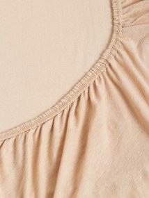 Sinsay - Napínací prostěradlo z bavlněného jersey s gumou - béžová