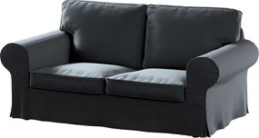 Potah na pohovku IKEA  Ektorp 2-místná, rozkládací, STARÝ MODEL barva šedá látka sametová