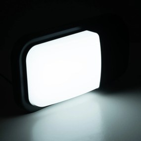 T-LED LED fasádní svítidlo MURUS-B černé Denní bílá