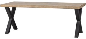 WOOOD Jídelní stůl TABLO dub 200x 90 cm (X noha)