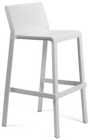 Barová židle Trill | VHODNÁ I NA VEN | zátěž do 150 kg | KVALITNÍ | bianco bílá