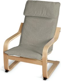 Sedák na dětské křeslo IKEA Poäng barva béžová látka pletený vzor