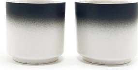 Litinová čajová souprava Hubei, konvice 1,2 l – moderní design, se 2 porcelánovými šálky, s nerezovým sítkem