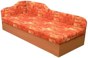 Jednolůžková postel (válenda) 80 cm Eda 4/2 (se sendvičovou matrací) (L). 774113