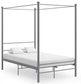 Rám postele s nebesy šedý kovový 120 x 200 cm,  325059 HangarStore.cz