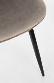 BIZZOTTO Jídelní židle NEW IRELIA béžová se sametovým efektem
