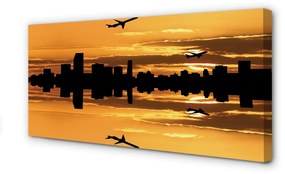 Obrazy na plátně Sun City letadla 125x50 cm